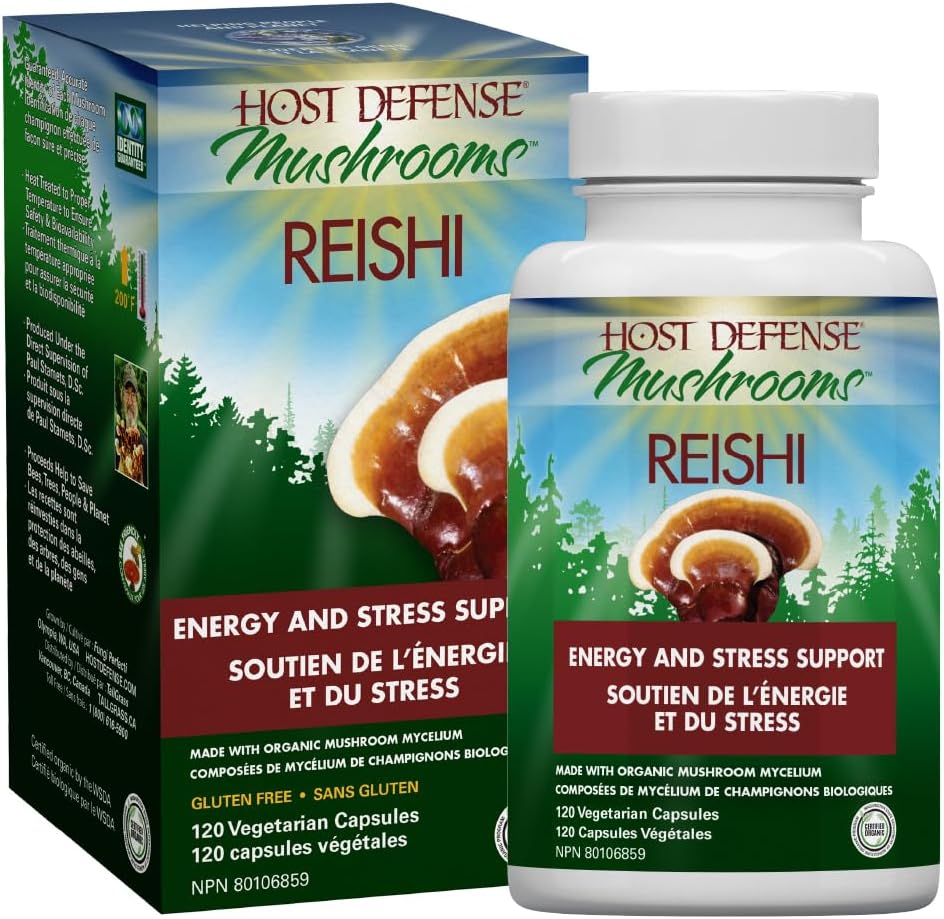 Host Defense Reishi Mushroom Capsules – Antioxidant, Immune Support ...