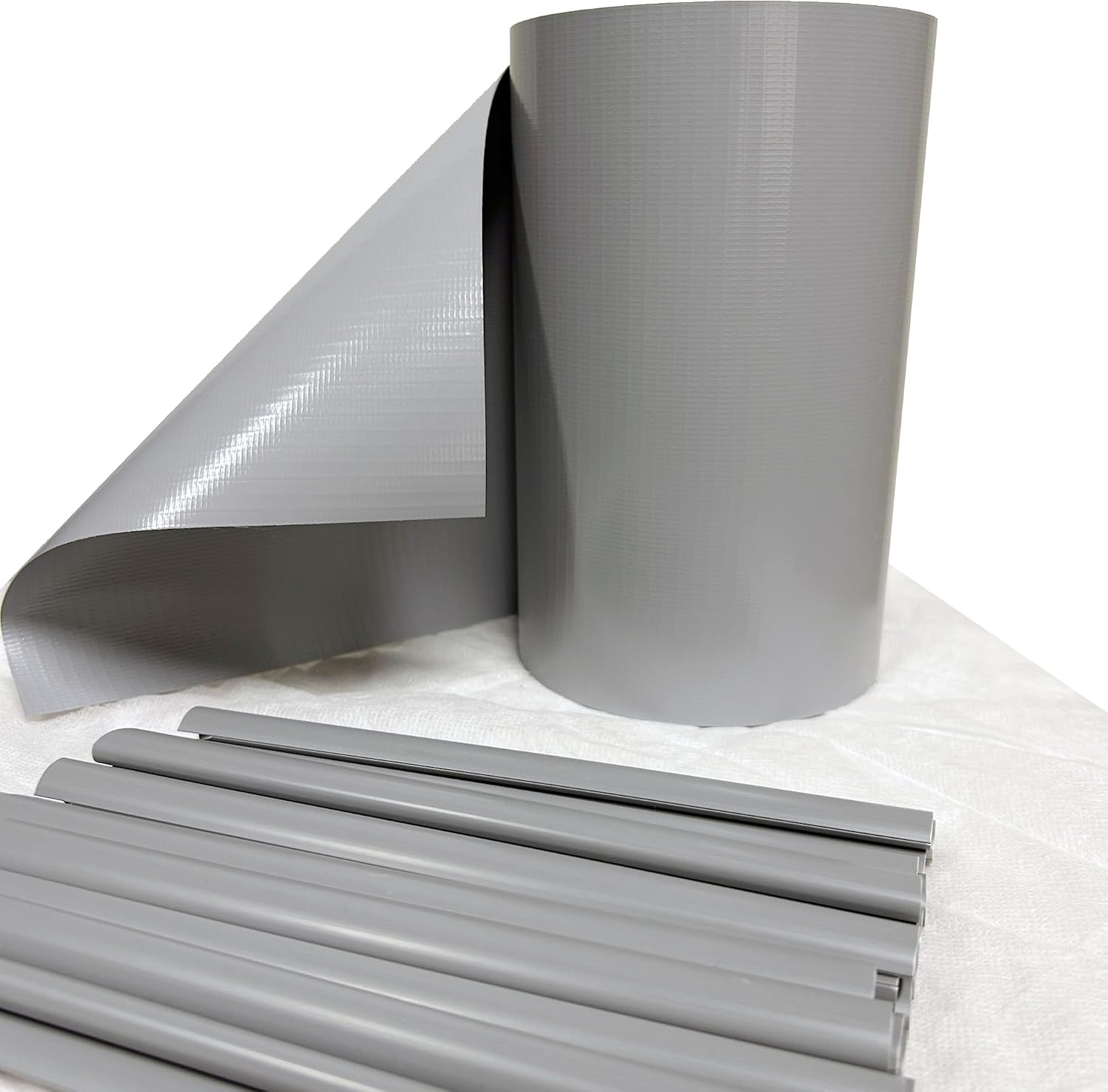 TENAX Twist 0.3cm x 35m Grey PVC Privacy Strips with 25 Clips ...