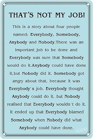 Amazon.com: Vintage Metal Tin Sign Fashionable That's not My Job ...