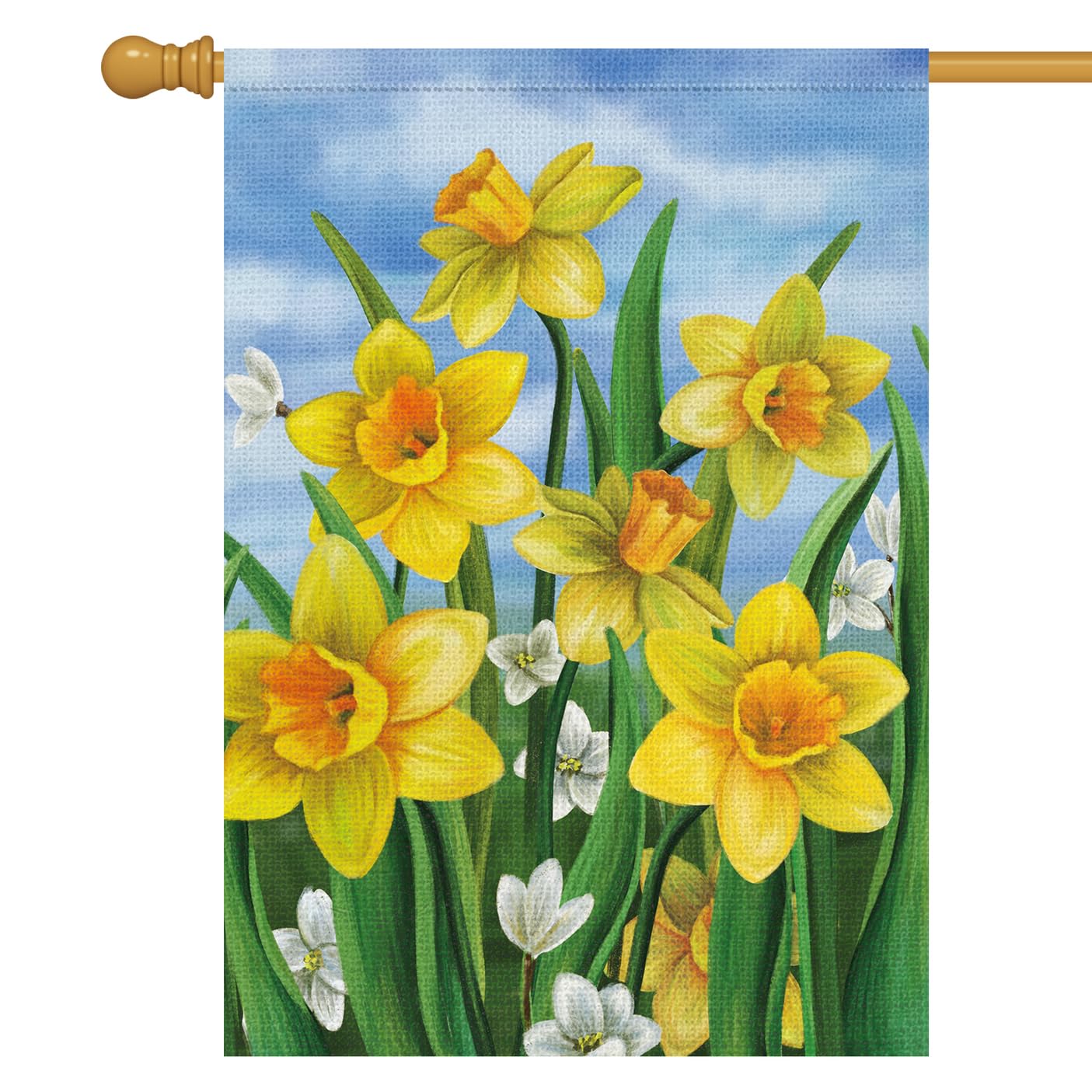 Amazon.com : Louise Maelys Welcome Spring House Flag 28x40 Double Sided ...