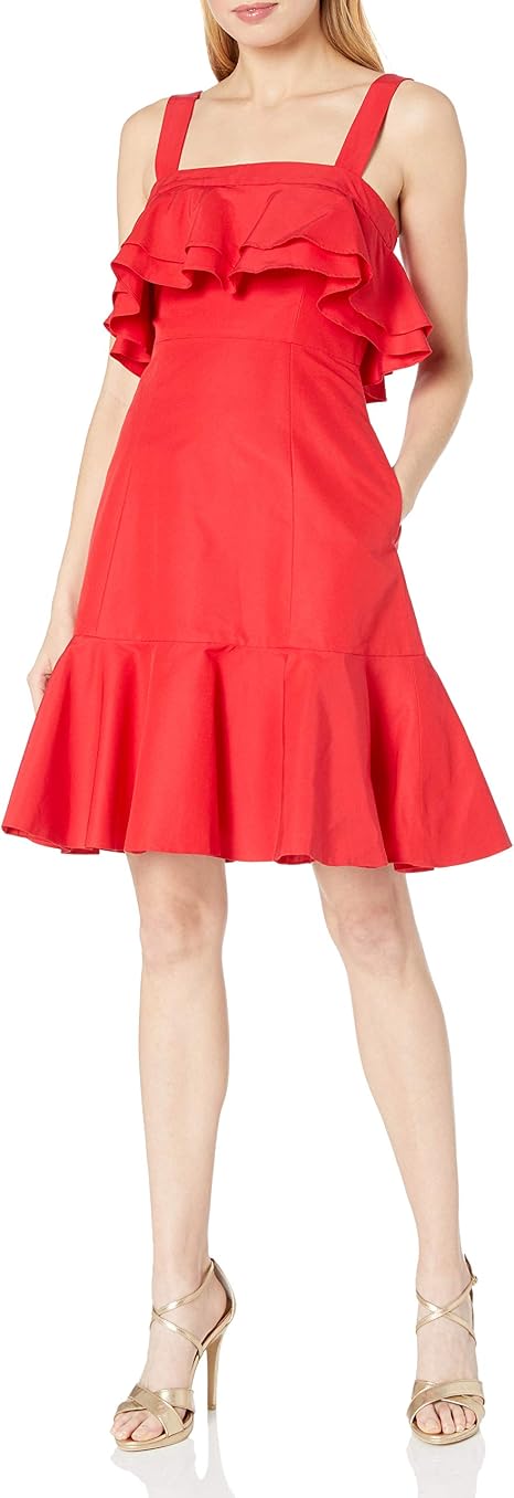 Amazon.com: Jill Jill Stuart Women's Ruffle Tiered Spaghetti Strap ...