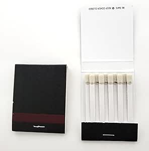 Amazon.com: Party Favors Plus 2 Boxes of 50 Plain Black Matches 20 ...