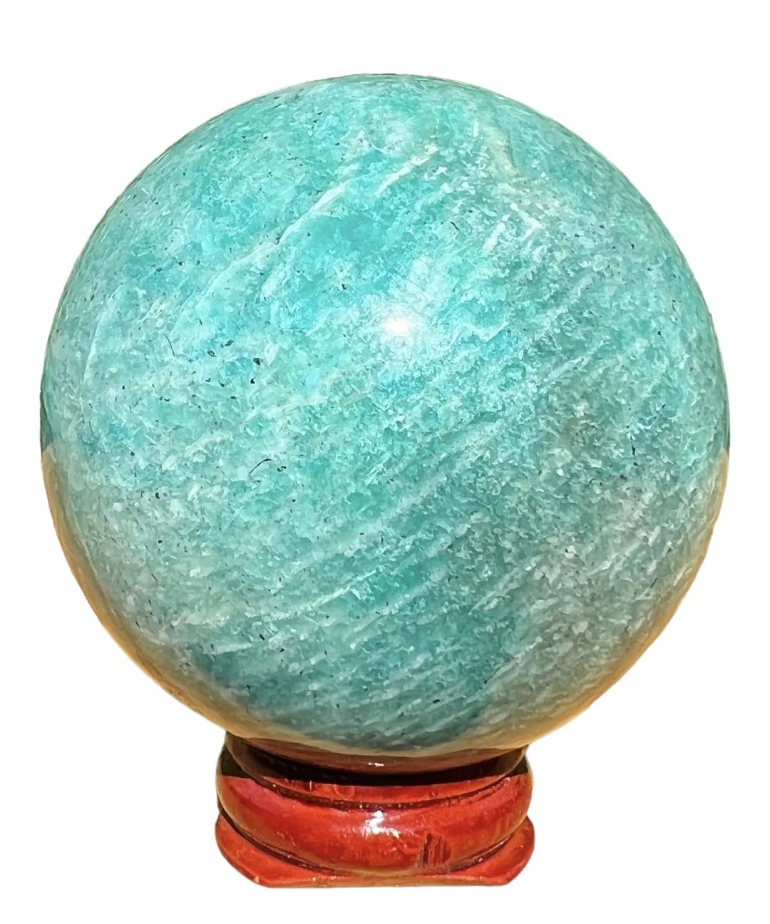 Amazonite Crystal Sphere Ball Agate Healing Crystal Ball Release ...