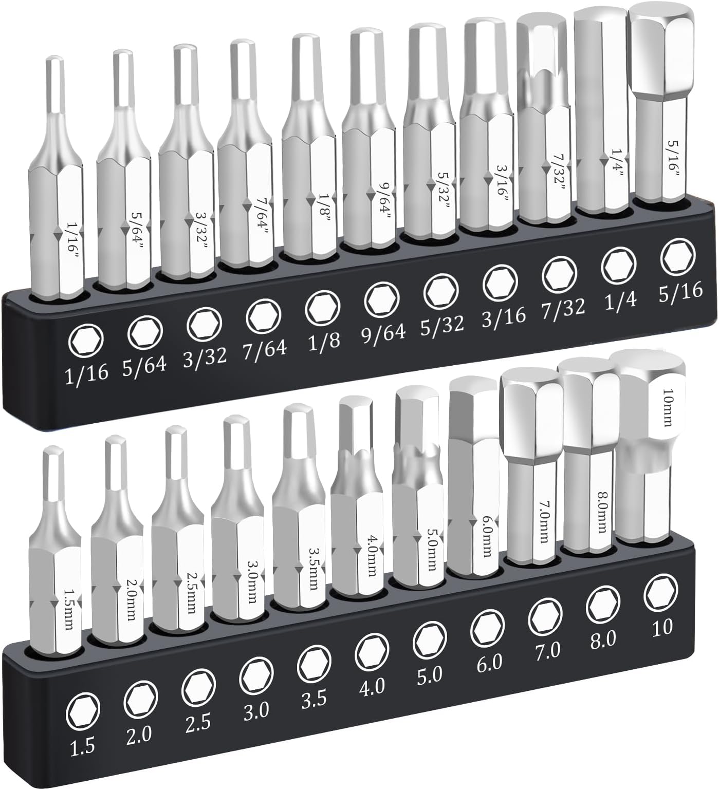 25-Piece Hex Bit Set & 22 Piece Mini Hex Key Allen Wrench Set - Amazon.com