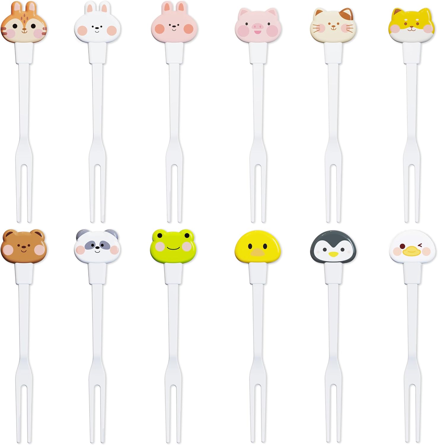 Amazon.com: RHZN 24 PCS Food Picks for Kids, Cute Animal Fruit ...