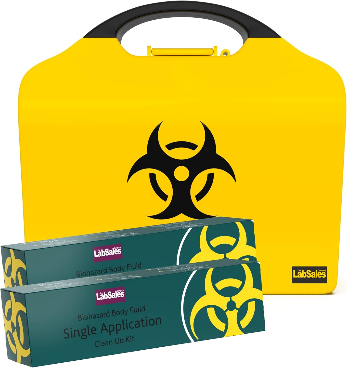 Labsales Wall Mountable Biohazard Spill Clean up kit, Body Fluid ...