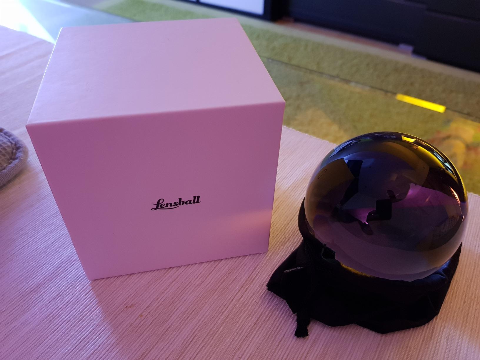 Originaler Lensball Pro 80mm Durchmesser, Glas Klare K9 Kristall Kugel ...