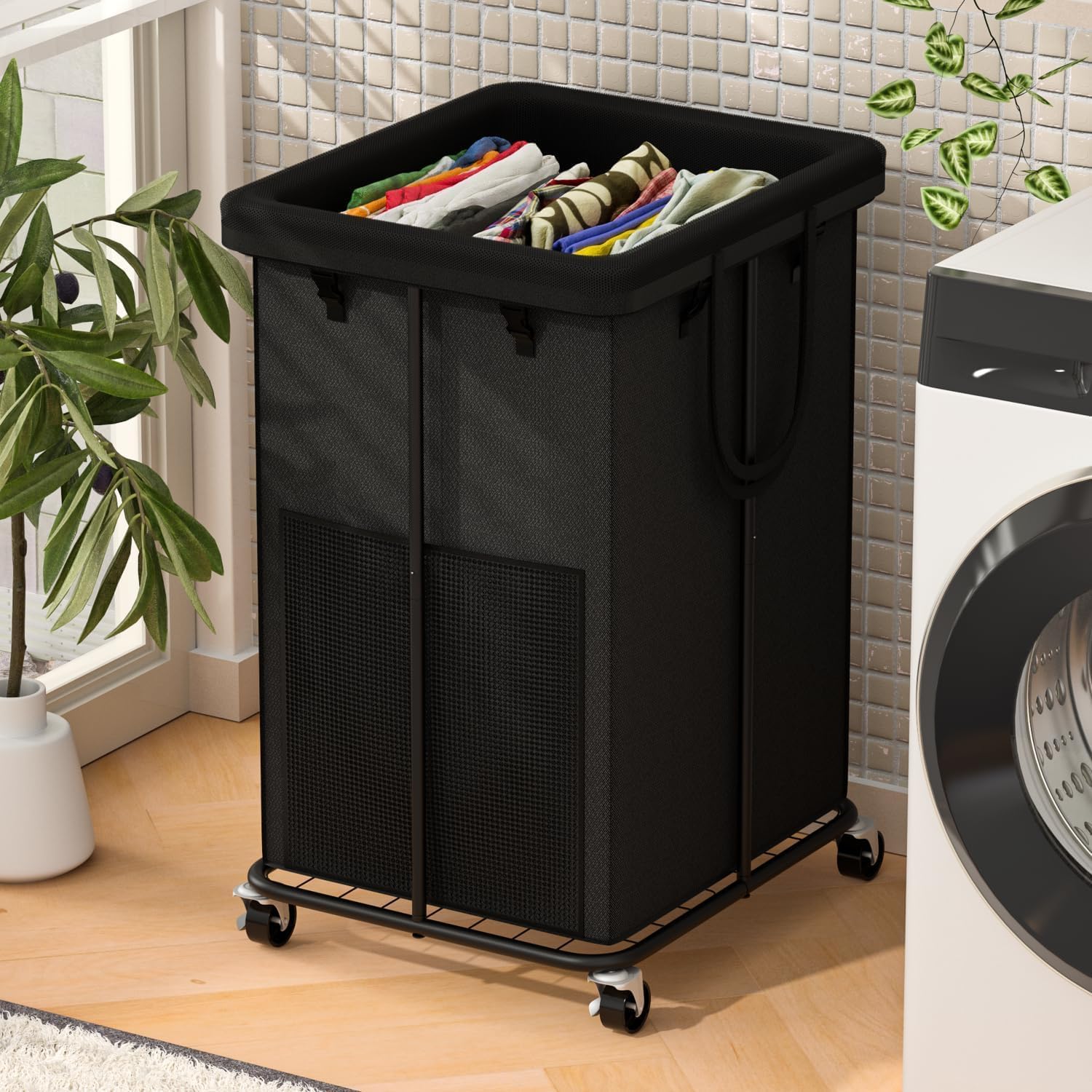 Amazon.com: YKDIRECT 150L Large Laundry Hampers, Oxford Fabric Laundry ...
