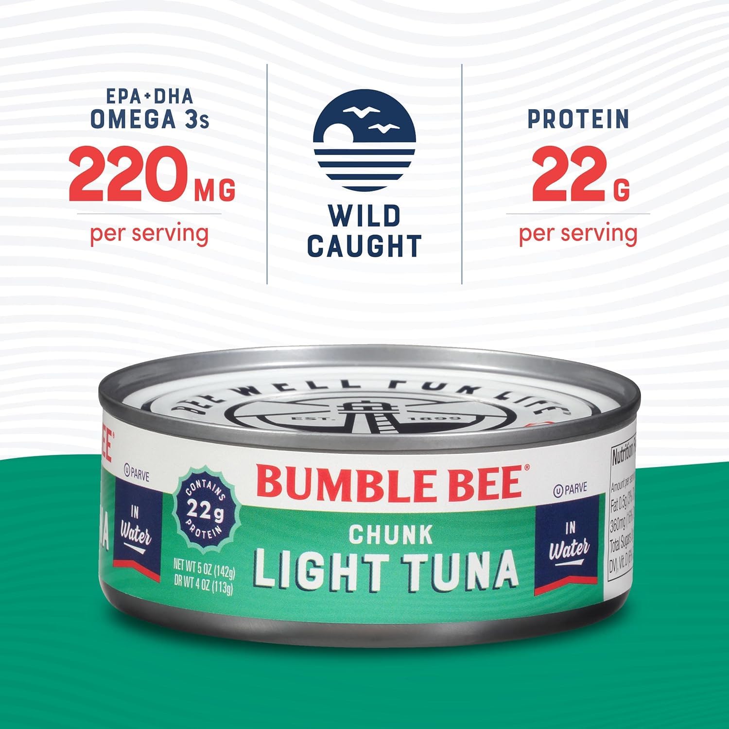 Snapklik.com : Bumble Bee Chunk Light Tuna In Water, 5 Oz Can