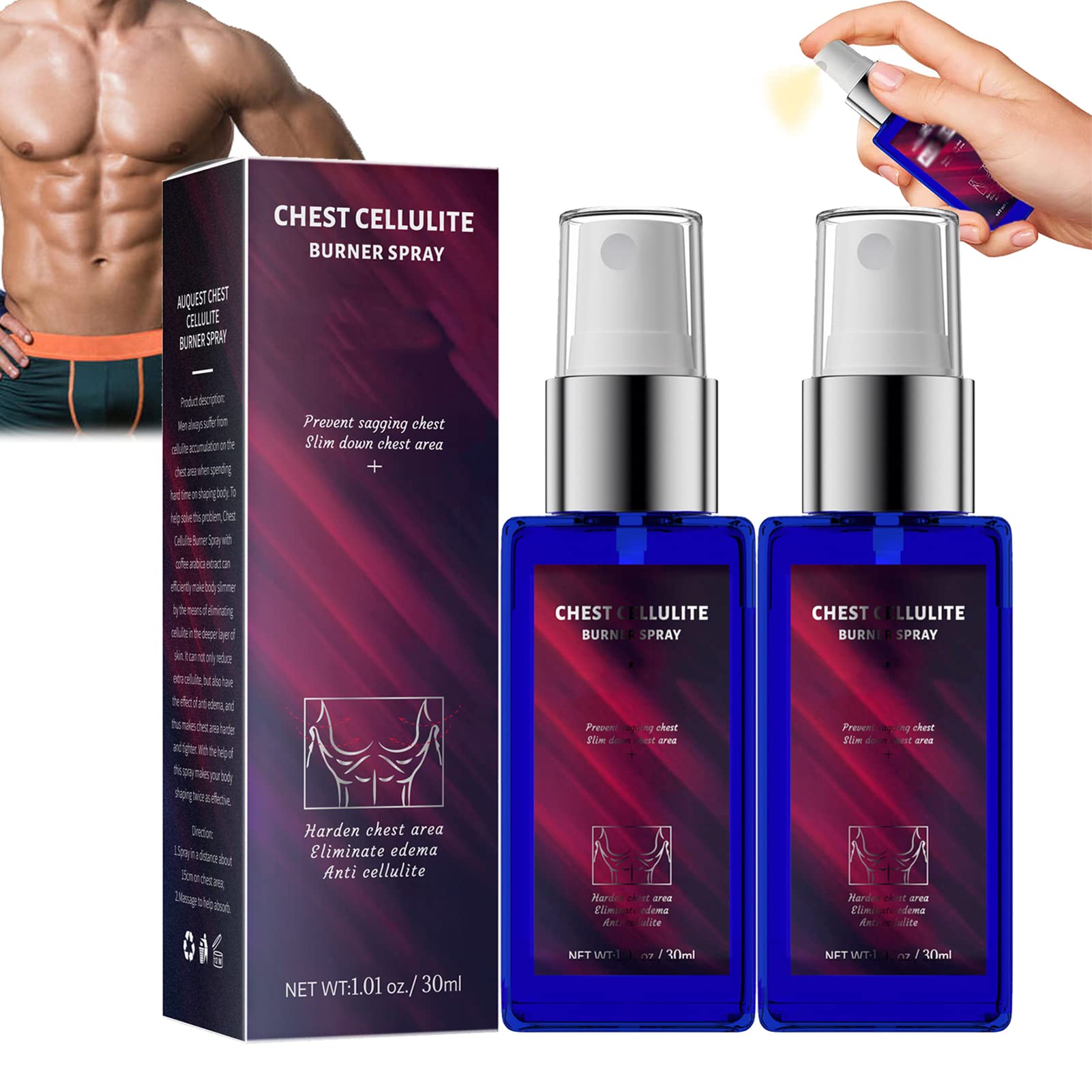 Auchest Gynecomastia Reduction Spray Gynecomastia Reduction Cellulite ...