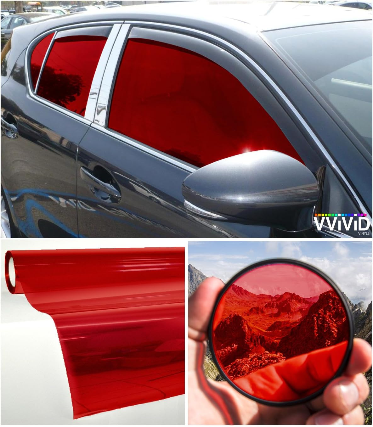 Amazon.com: VViViD Colorful Transparent Vinyl Car Window Tinting 30 ...