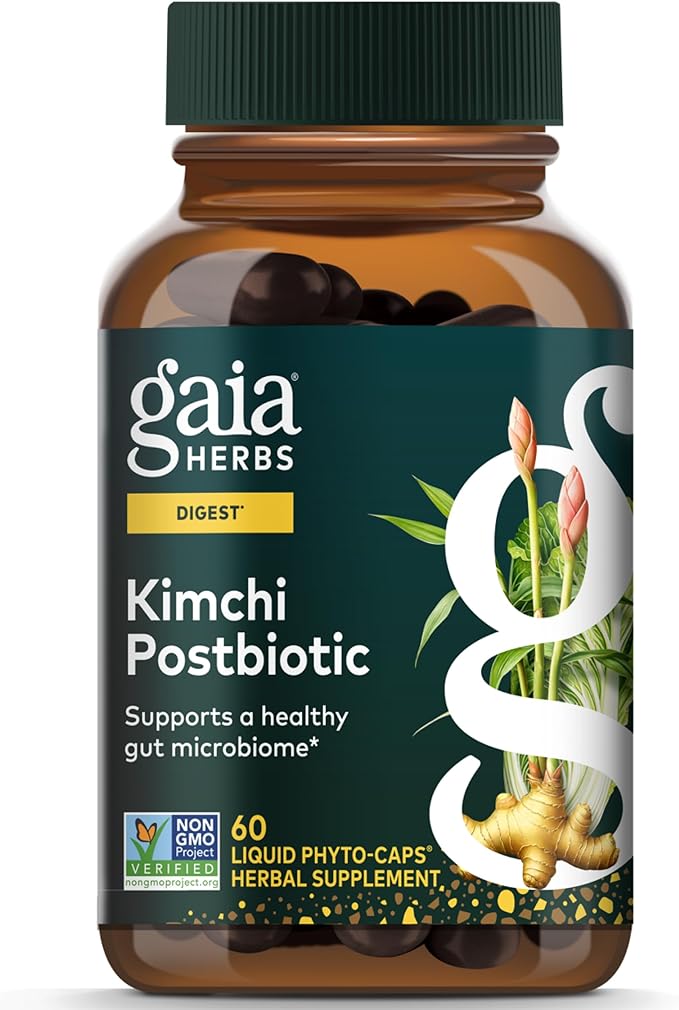 Amazon.com: Gaia Herbs Kimchi Postbiotic - Natural Digestive Supplement ...