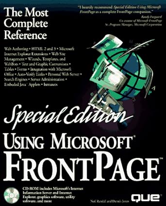 Using Microsoft Frontpage: Special Edition: 9780789708212: Books ...