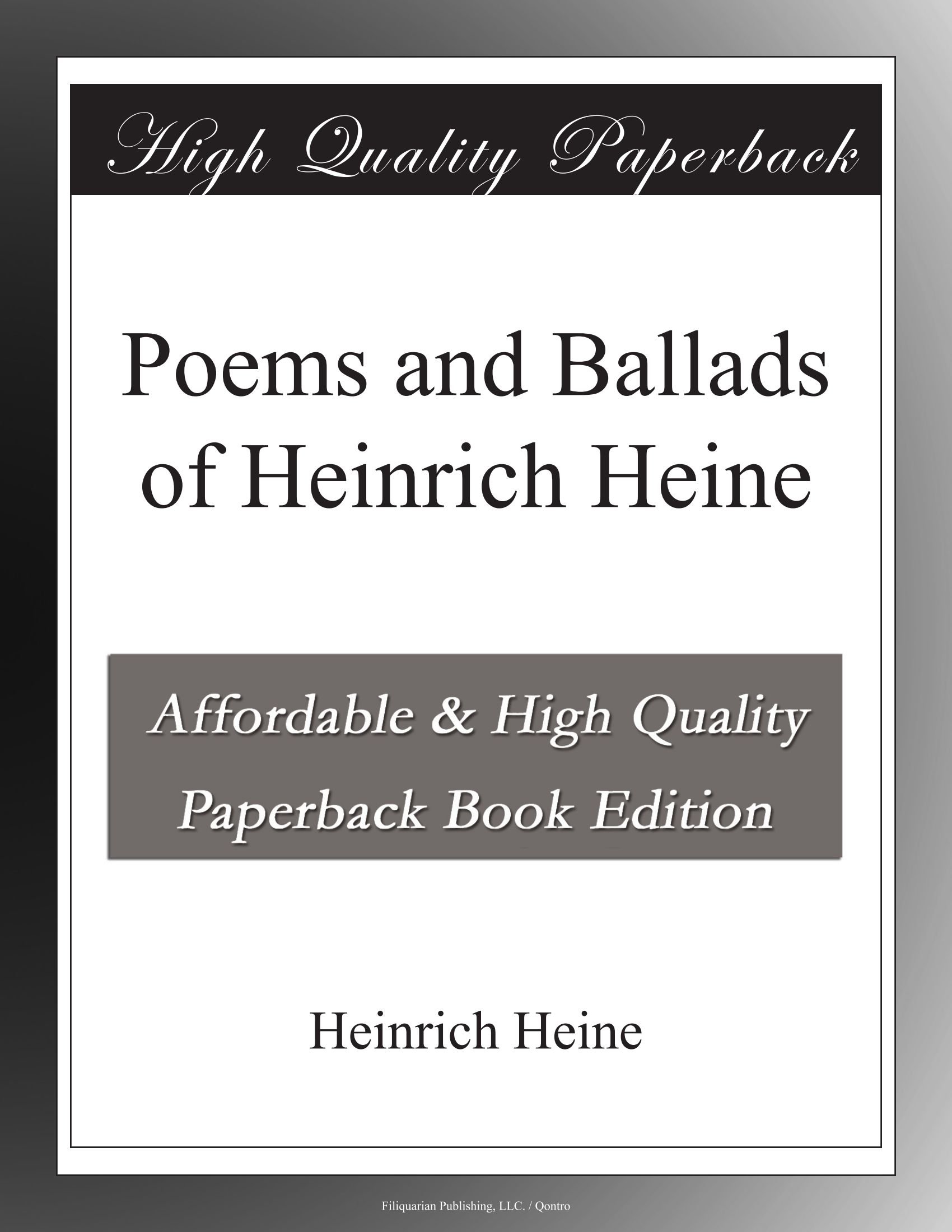 Amazon | Poems and Ballads of Heinrich Heine | Heine, Heinrich | Classics