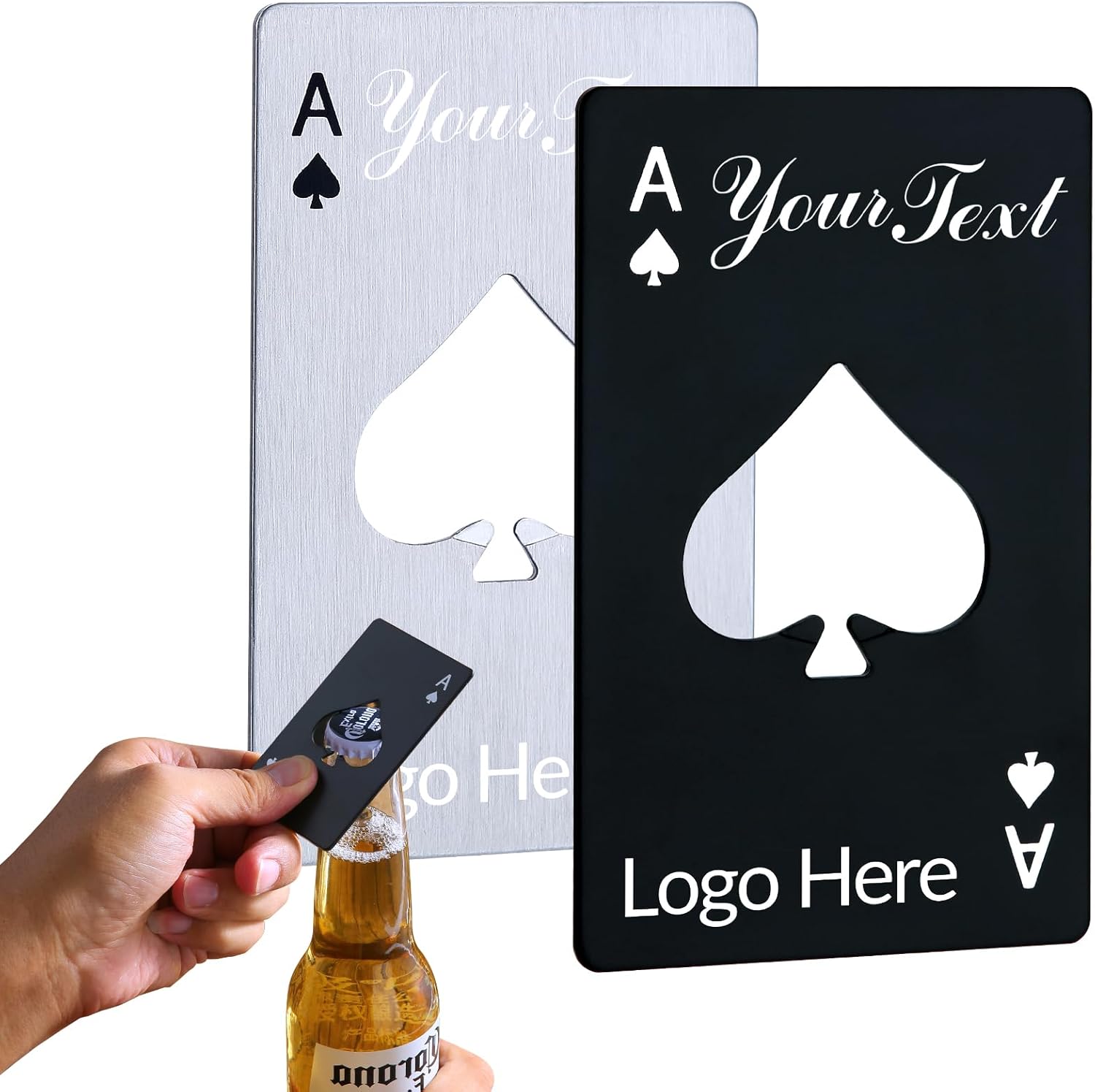 Amazon.com: Custom Card Bottle Opener Poker Ace Of Spades Credit Card ...