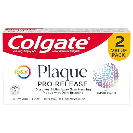 Amazon.com : Colgate Total Plaque Pro Release Whitening Toothpaste, 2 ...