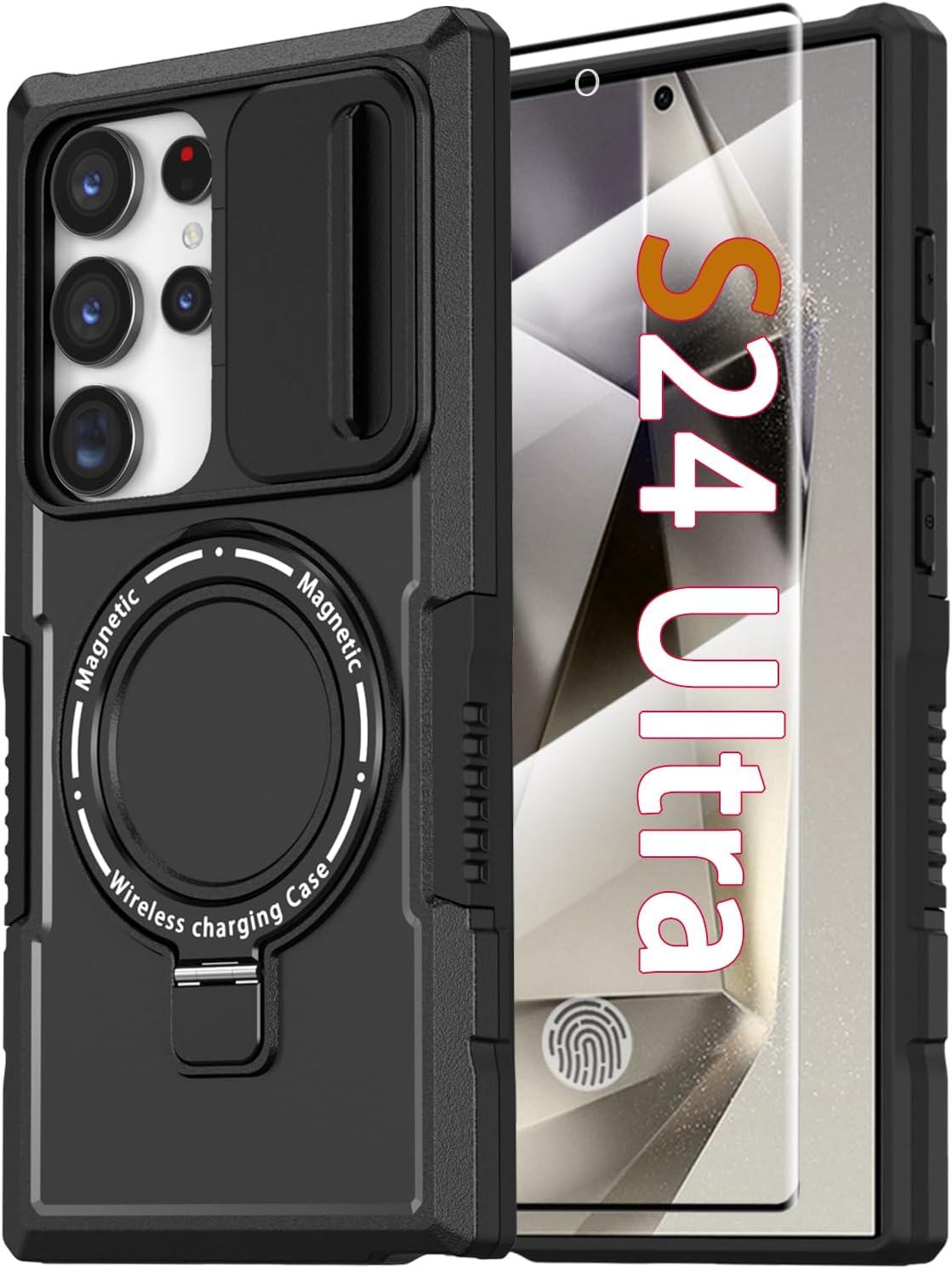 Amazon.com: YZB Magnetic for Samsung Galaxy S24 Ultra Case [Compatible ...