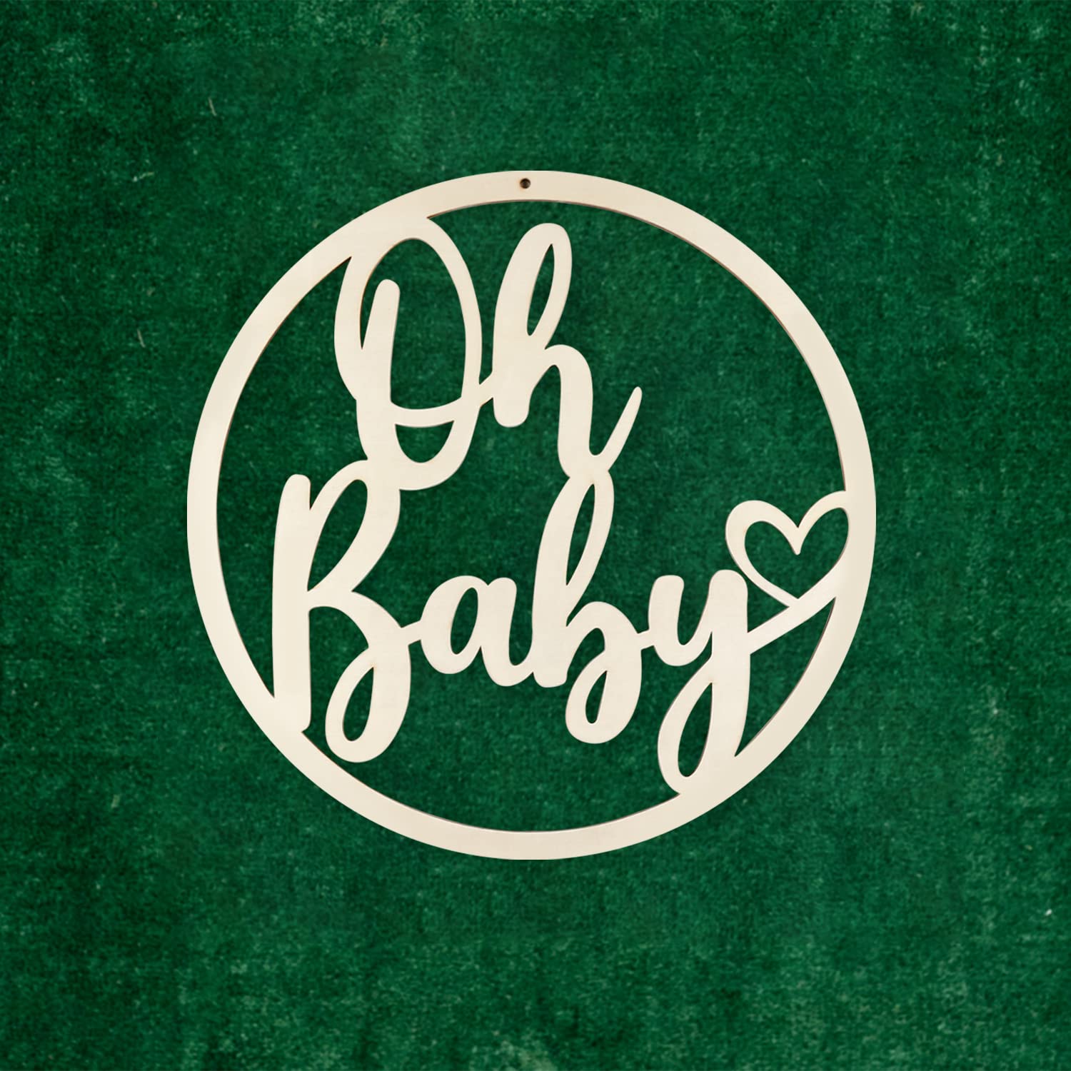 Snapklik.com : Large Wooden Oh Baby Sign 14 Inch Letter Cutouts Wall ...