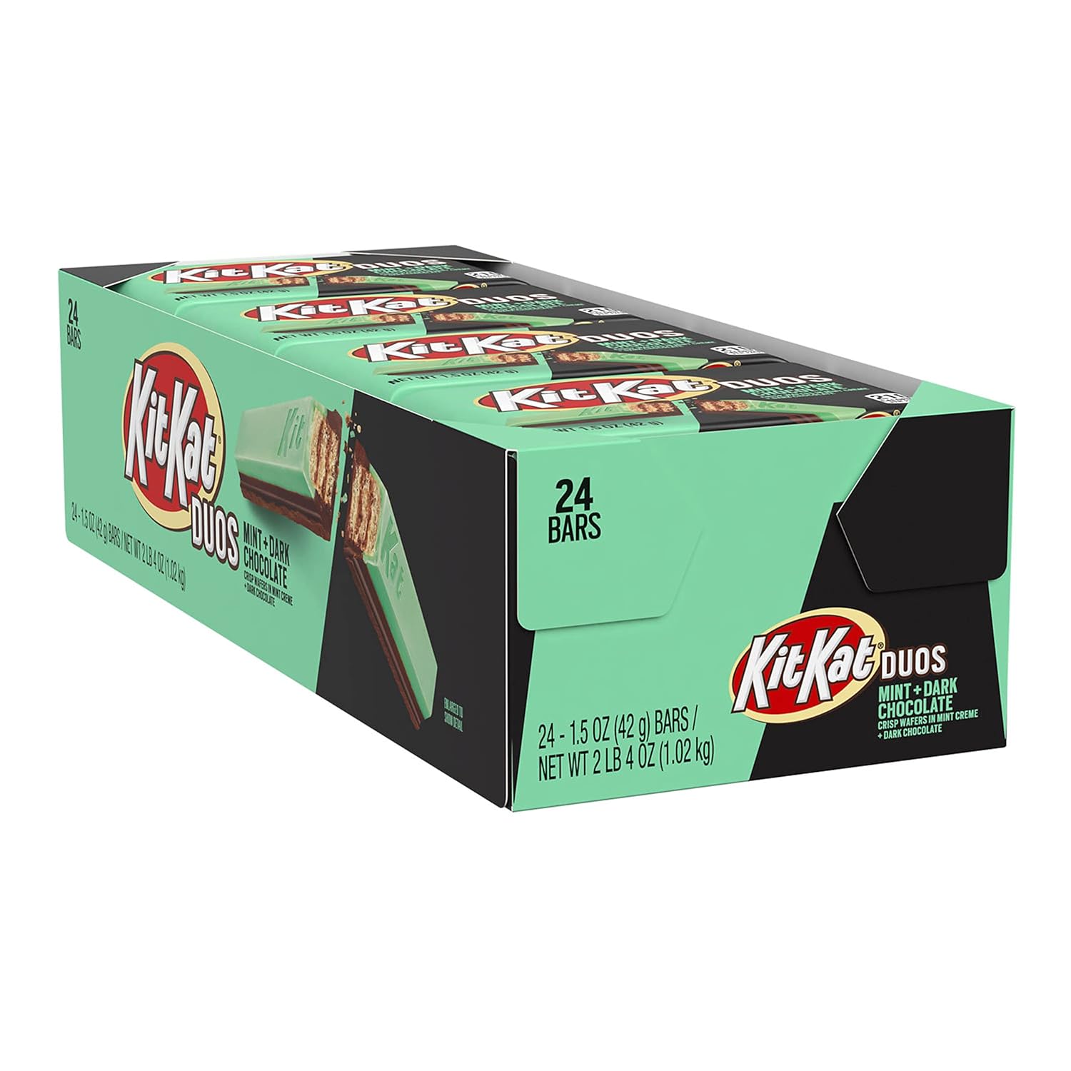 KIT KAT DUOS Mint and Dark Chocolate Wafer Candy Bulk Individually ...