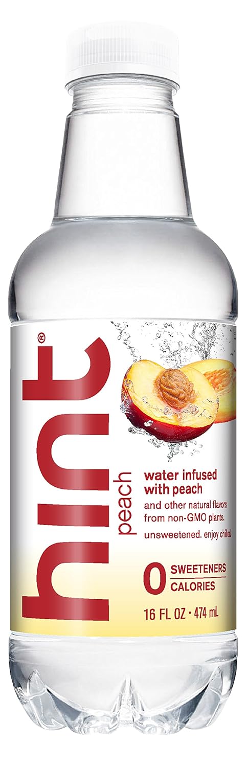 Amazon.com: Hint Water Essence Peach, 16 Fl Oz : Grocery & Gourmet Food