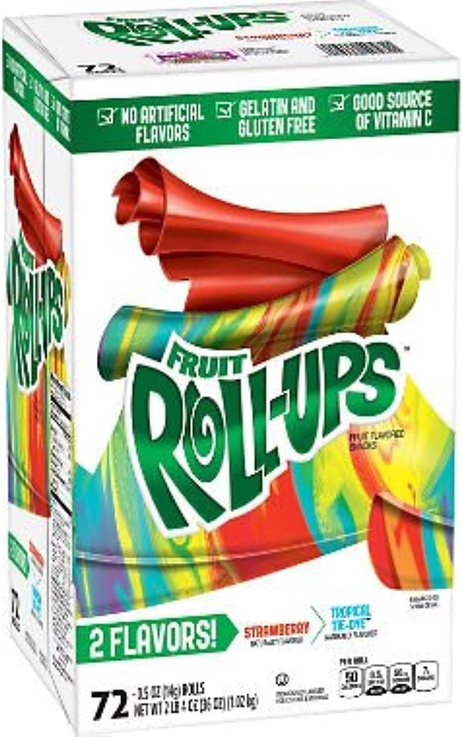 Amazon.com: Fruit Roll-Ups Fruit Flavored Snacks, Mystery Flavor, Solar ...