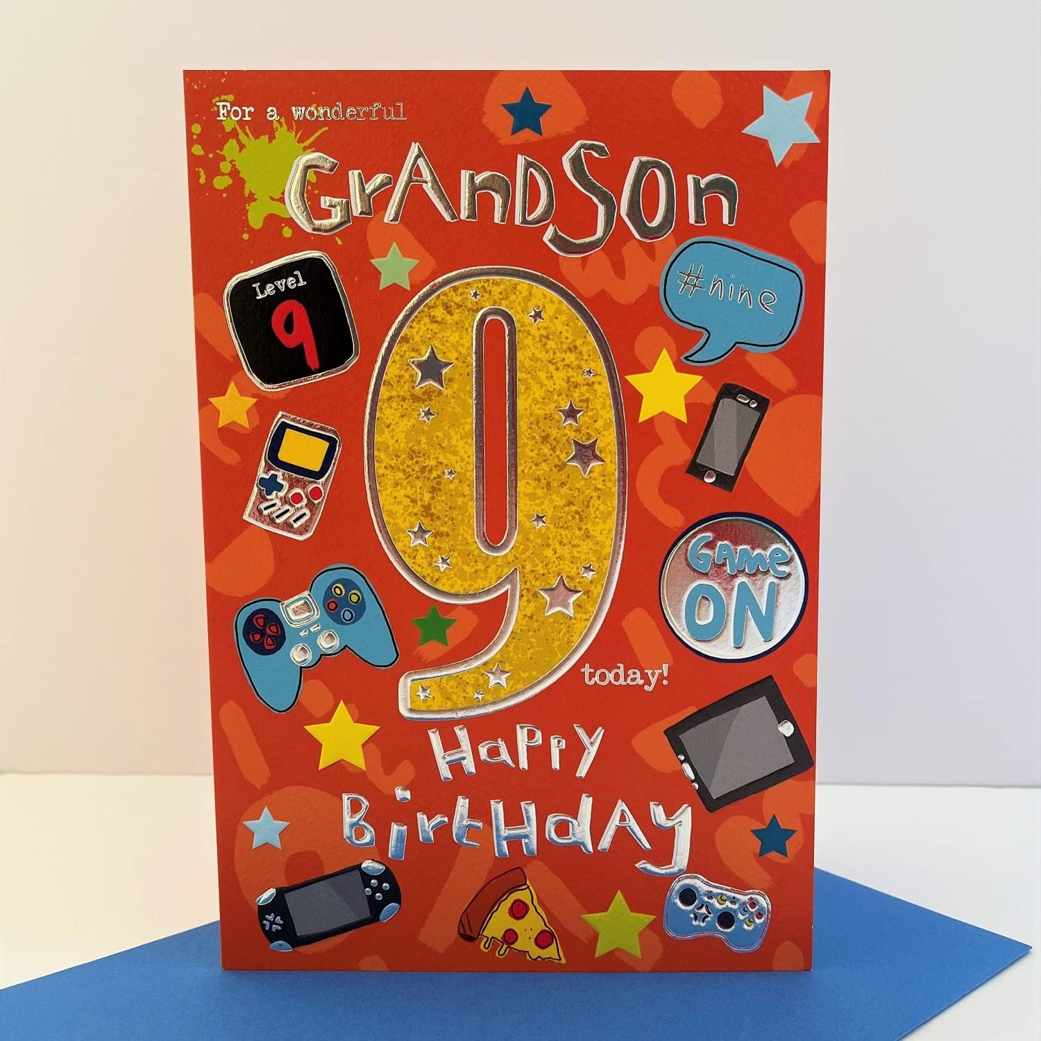 Grandson 9th Age 9 Ready for The Next Level Gaming Happy Birthday Card ...