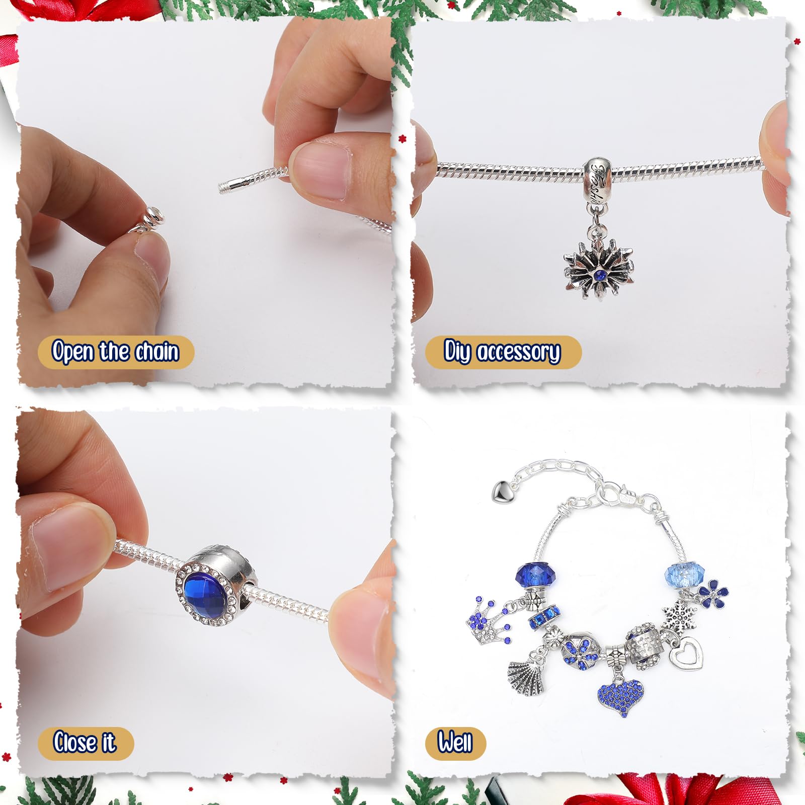 Snapklik.com : Christmas Charm Bracelet Advent Calendar For 2025 Women ...