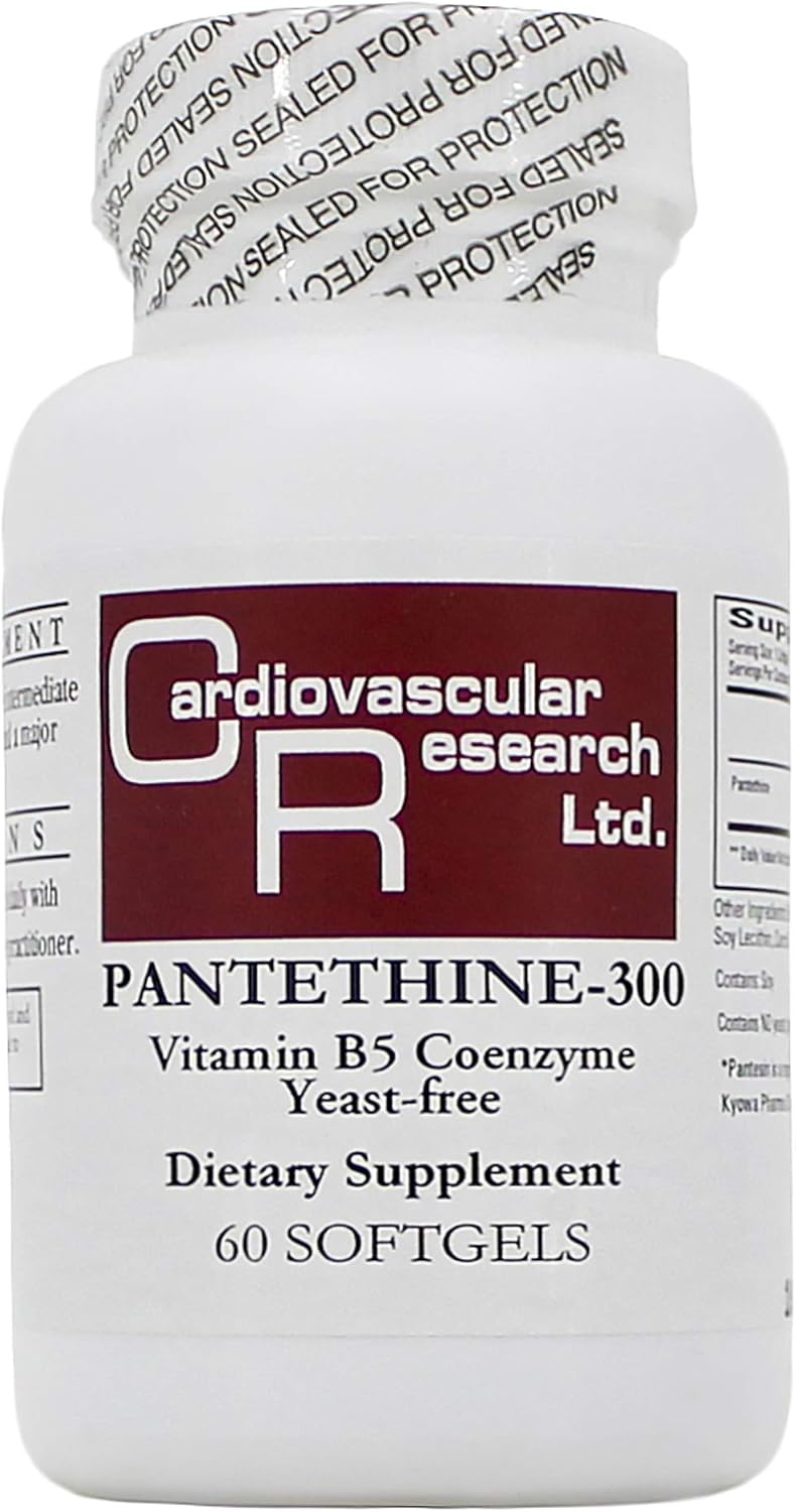 Amazon.com: Pantethine 300mg (Pantesin) 60 Softgels - 2 Pack ...