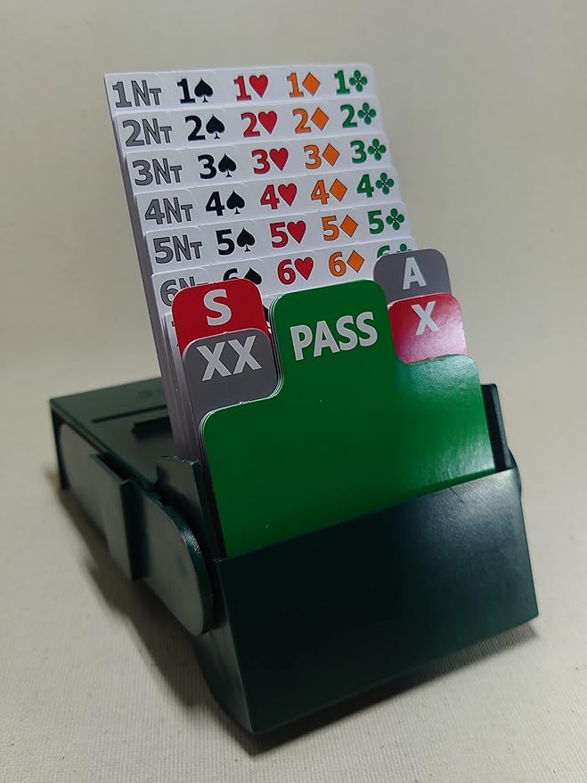 Bid Pal Bridge Bidding Boxes set of 4 (Green) : Amazon.co.uk: Toys & Games