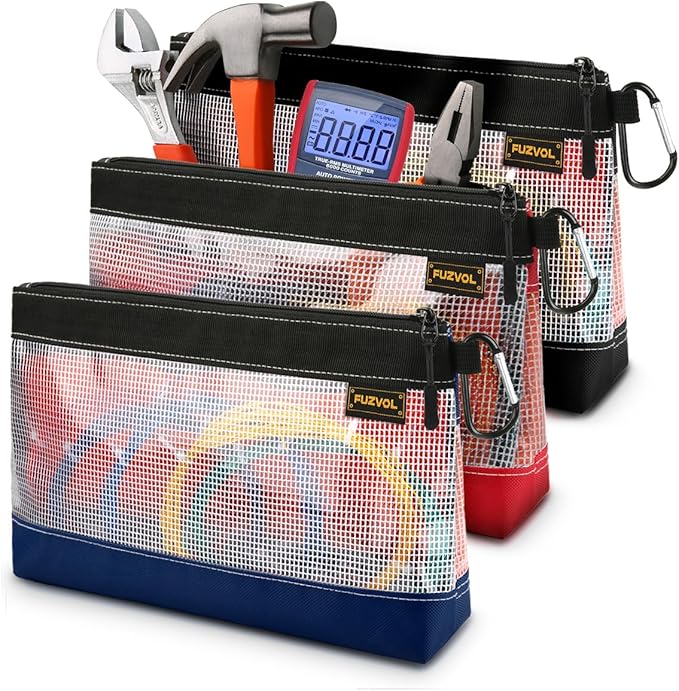 Clear Tool Pouch, Small Tool Bag, 12" Zipper Pouch, Tool Pouch Bag for ...