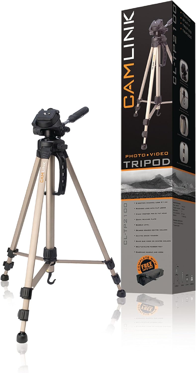 Camlink TP2100 Camera Camcorder Tripod: Amazon.co.uk: Electronics & Photo