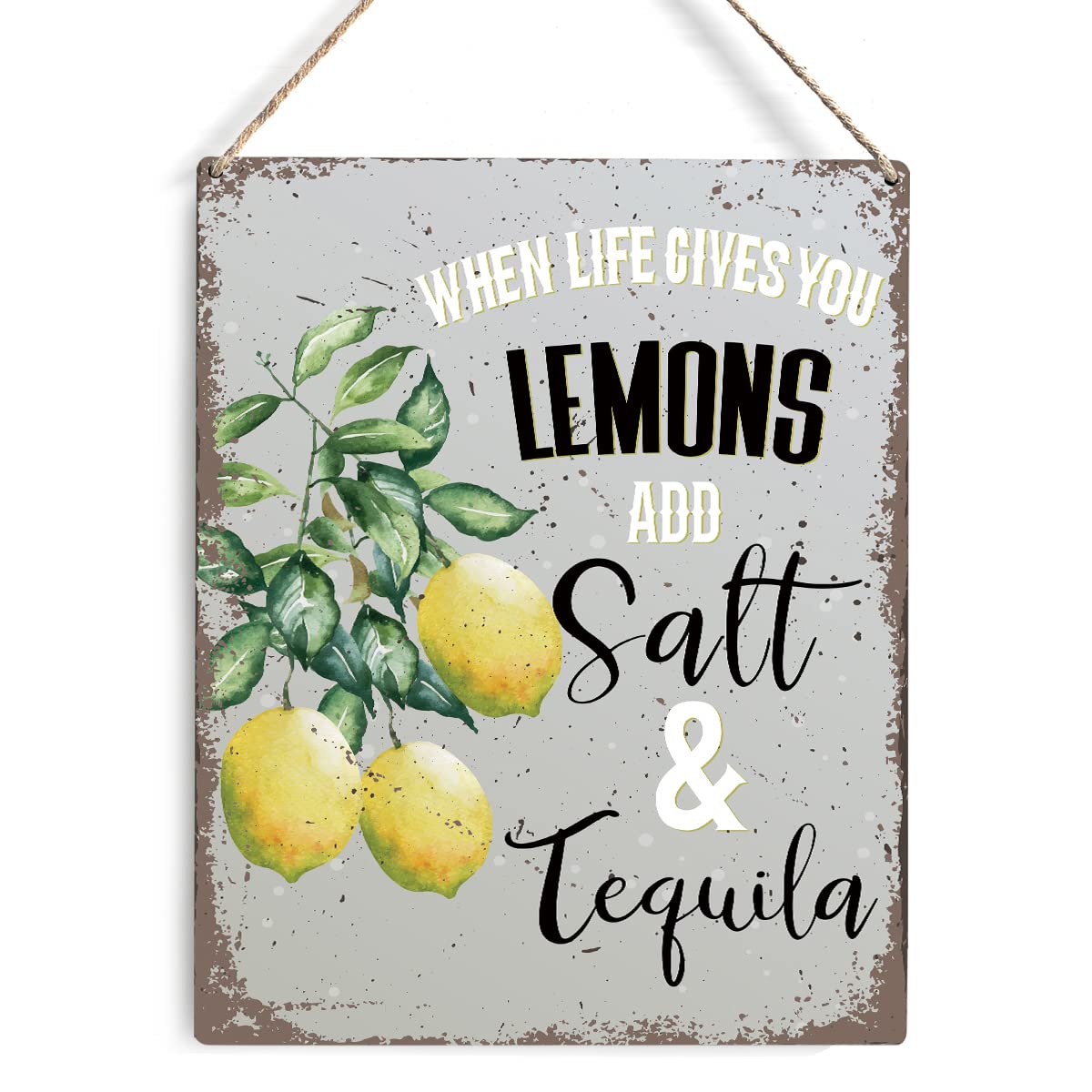 Snapklik.com : Farmhouse Summer Lemon Wooden Sign Wall Decor Rustic ...