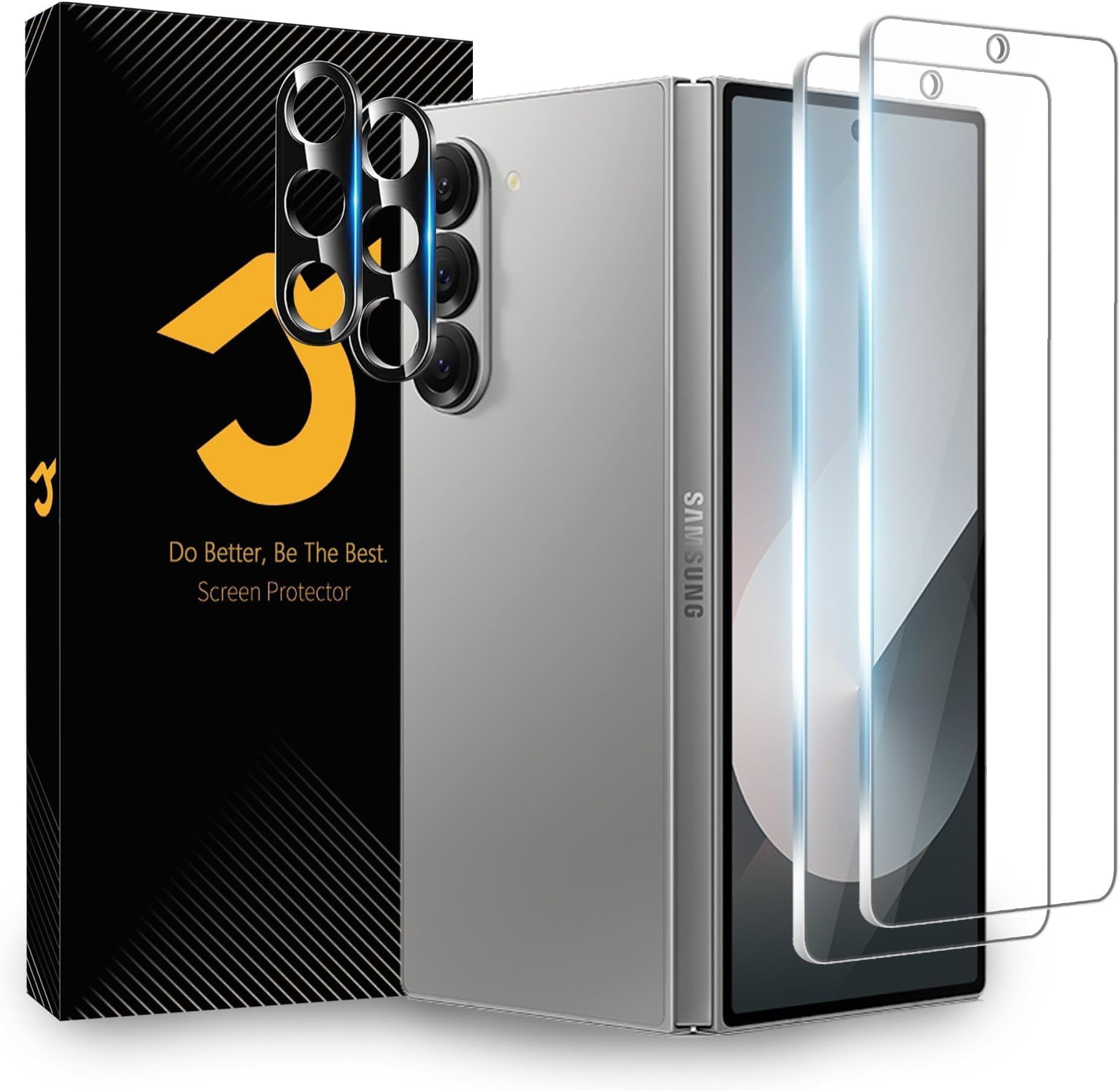 Amazon.com: CWQZGUF [2Set 6PCS] Screen Protector Compatible with Galaxy ...