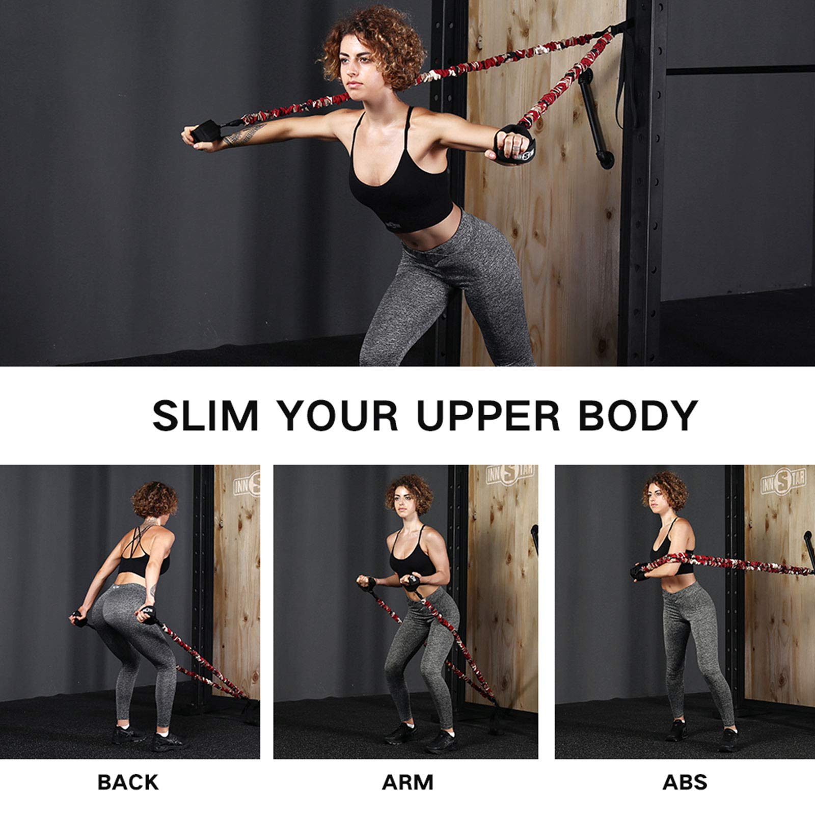 Snapklik.com : INNSTAR Booty Resistance Band Glute Cord Cable Machine ...