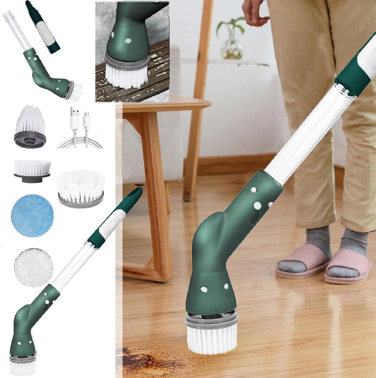 Amazon.com: Electric, Rechargeable Cordless Shower with 5/6 Replaceable ...