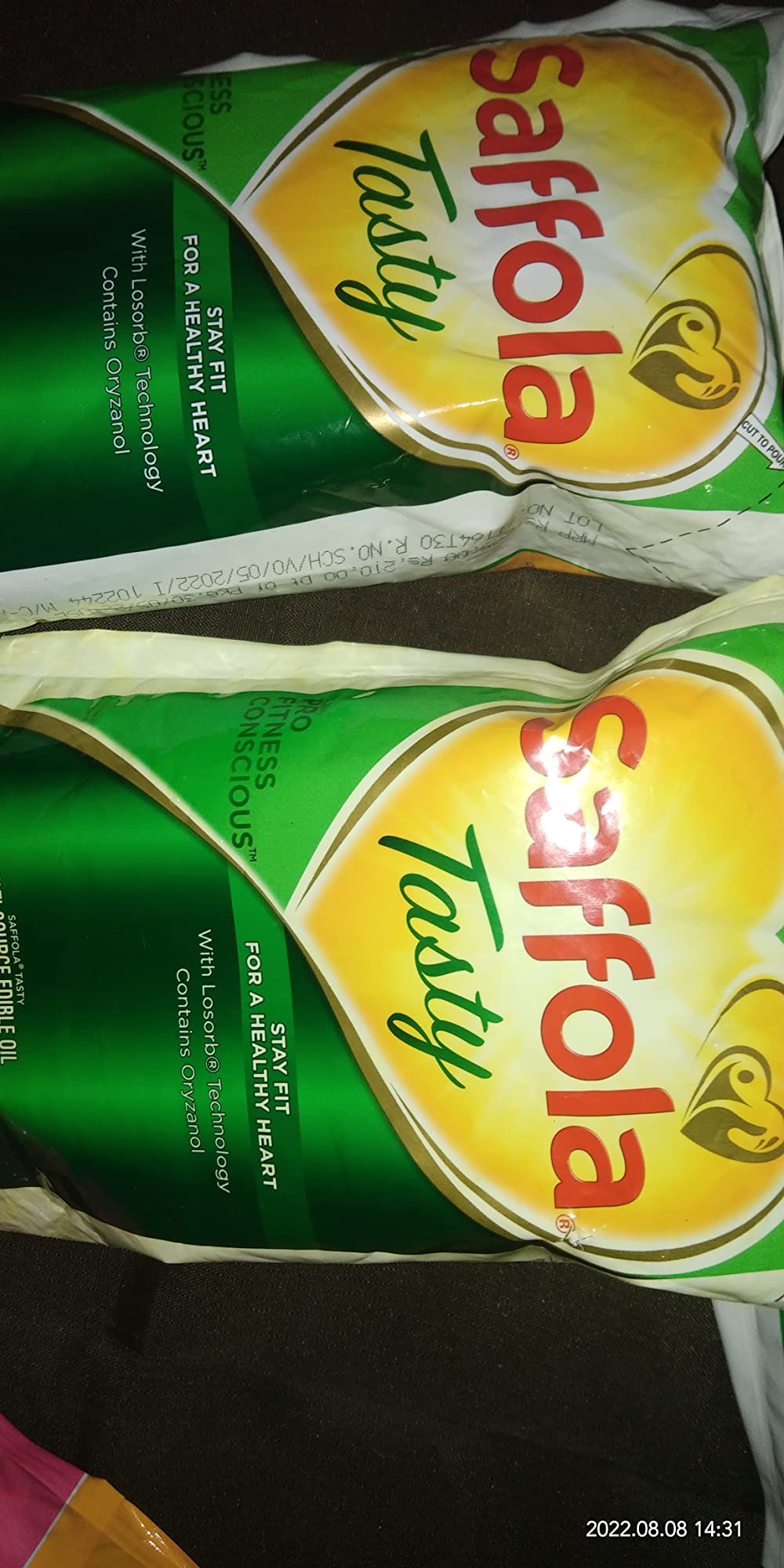 Saffola Tasty + Refined Cooking oil | Multi-Source Edible Rice bran ...