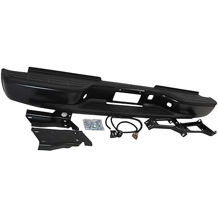 Amazon.com: 99-07 Silverado/SIRRA 1500 2500 FLEETSIDE Rear Bumper BLK W ...