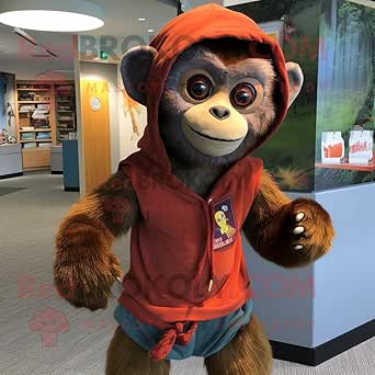 Amazon.com: REDBROKOLY Rust Capuchin Monkey mascot costume character ...