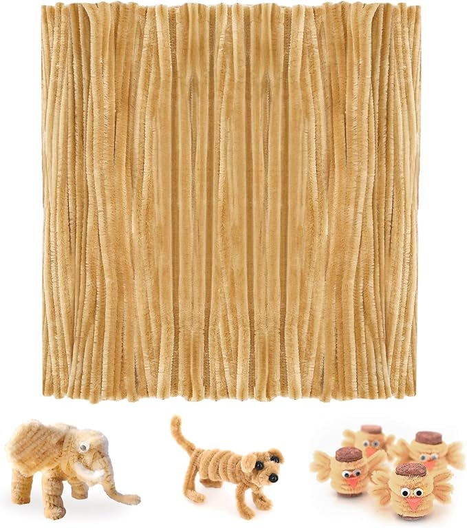 Amazon.com: FirstKitchen Pipe Cleaners Craft, 200pcs Light Brown Pipe ...