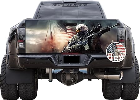 Amazon.com: GRAPHIX EXPRESS Truck Tailgate Wrap for Pickup Trucks ...