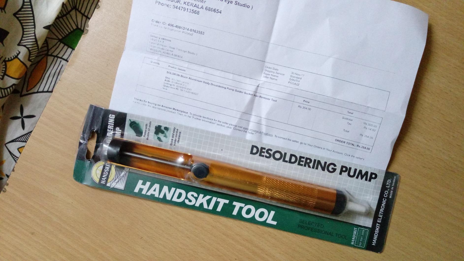 Soldron Metal Body Desoldering Pump : Amazon.in: Home Improvement