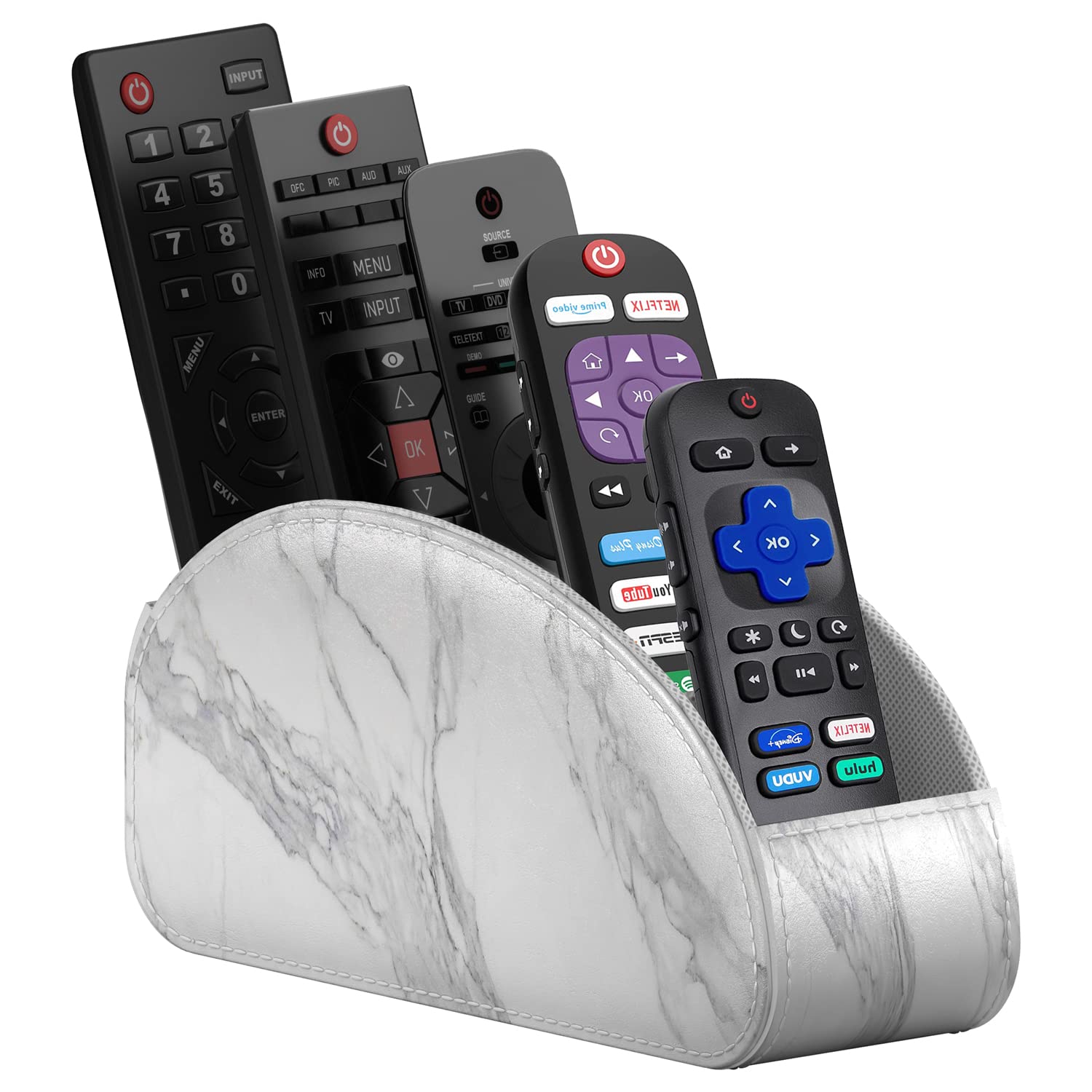Amazon.com: Remote Control Holder, Leather TV Remote Caddy/Box/Tray for ...