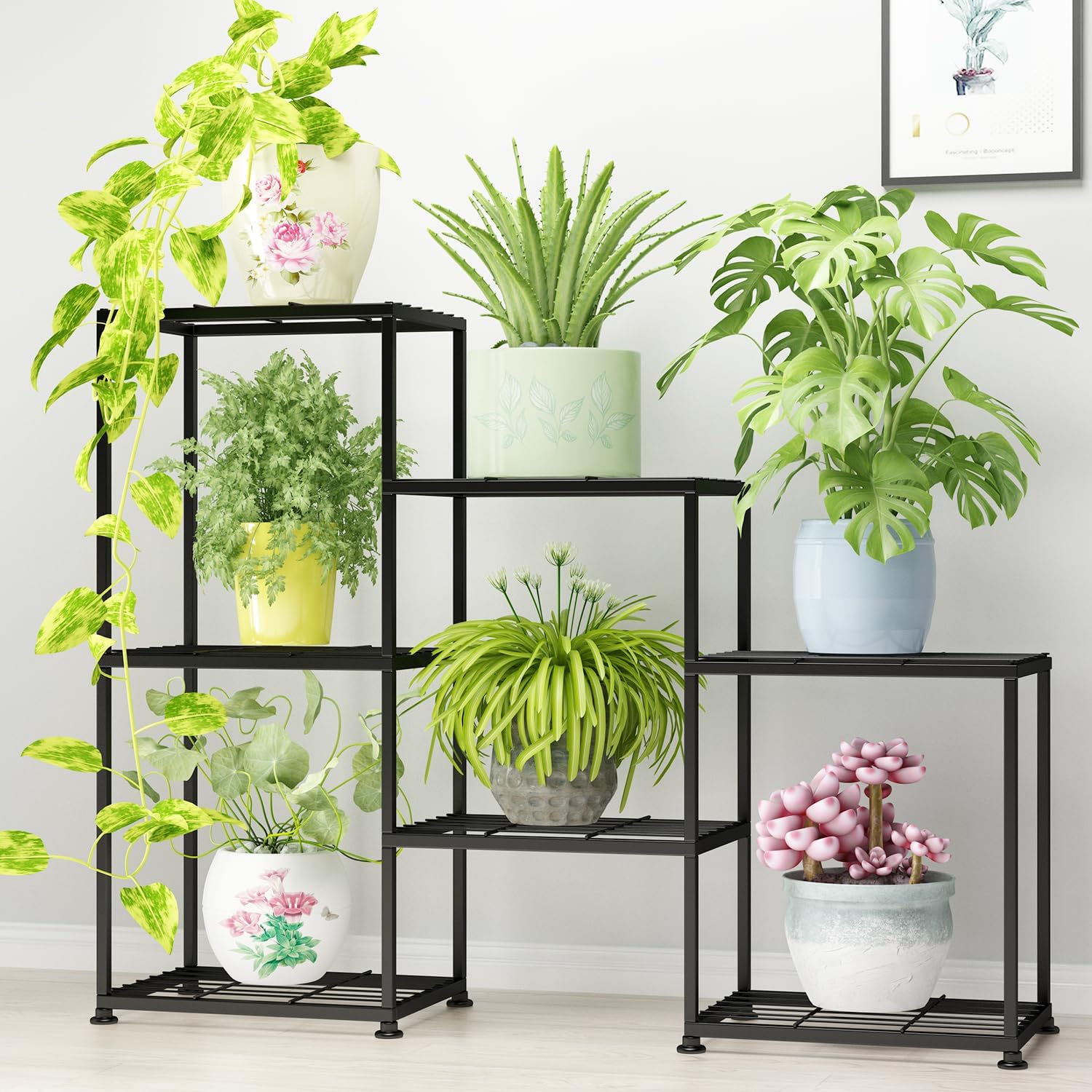 Amazon.com : SSYH-WANG 5 Tier Plant Stand Indoor, Tiered Plant Stands ...