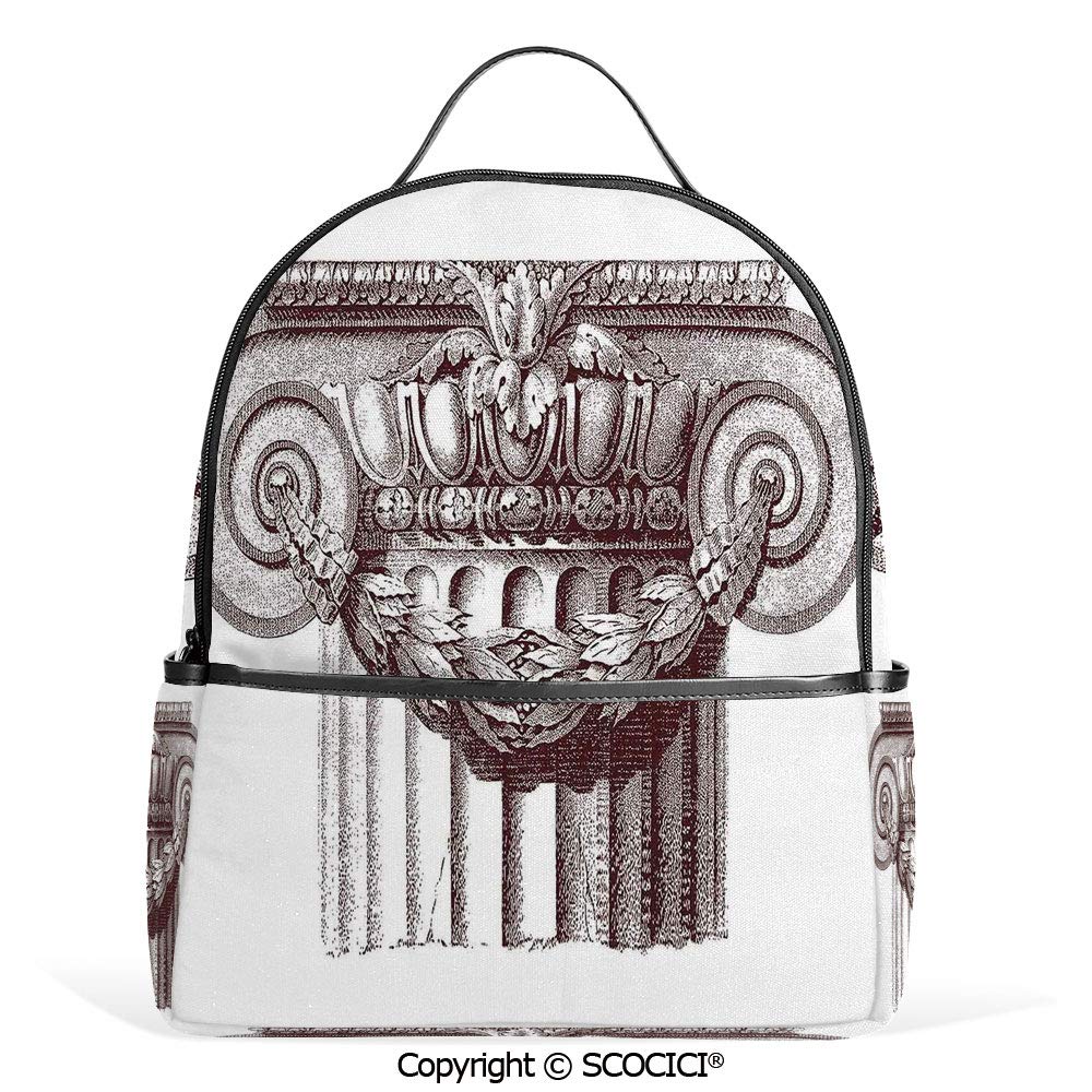 Buy All Over Printed Backpack Classical Antique Column Roman Empire ...