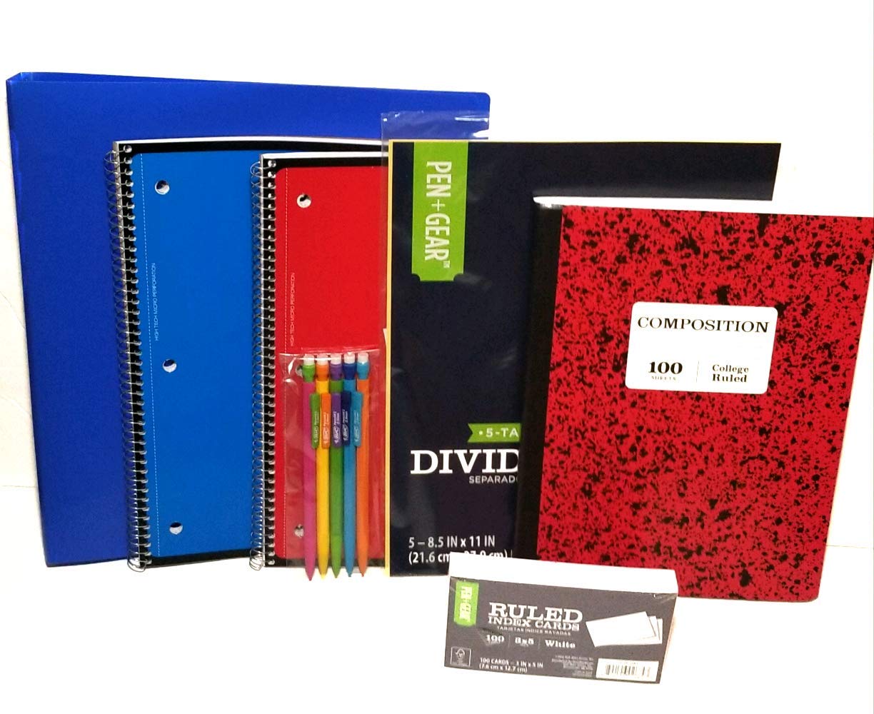 School Supply Bundle Pack for High School, Middle School or College ...