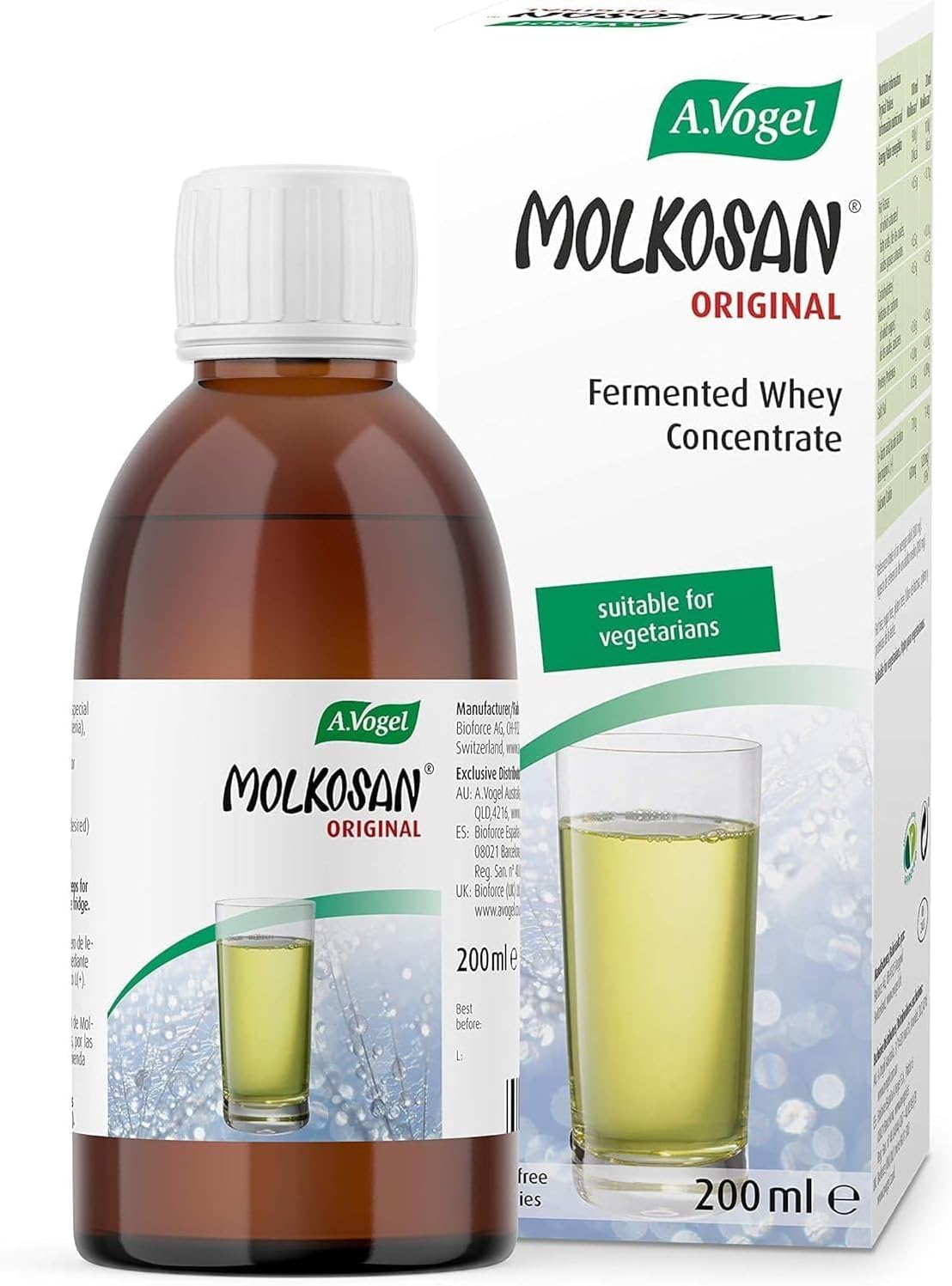 A.Vogel Molkosan Original 200ml | Contains Concentrated Whey | L+ ...