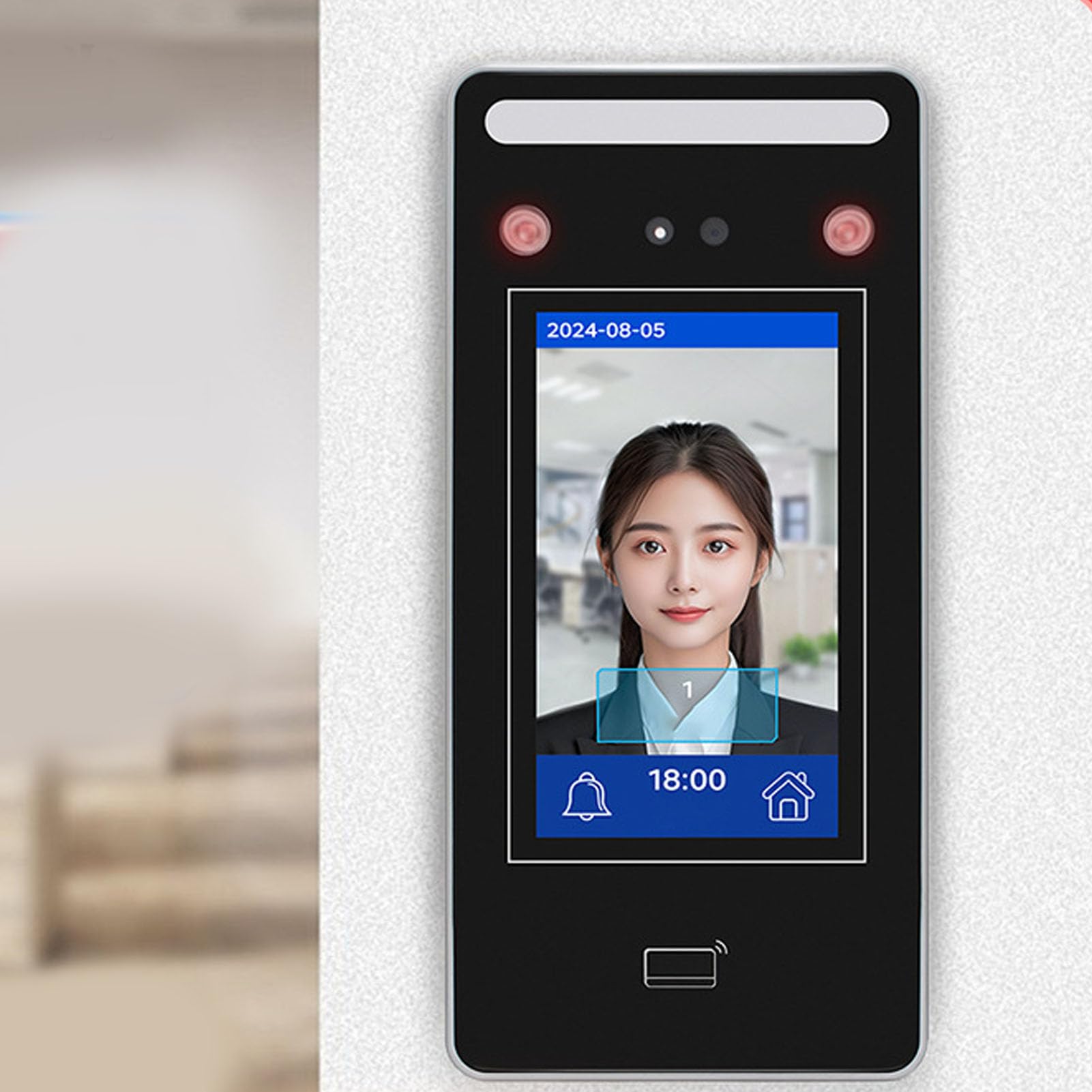 Amazon.com: Facial Recognition Attendance Machine for Employees Visible ...