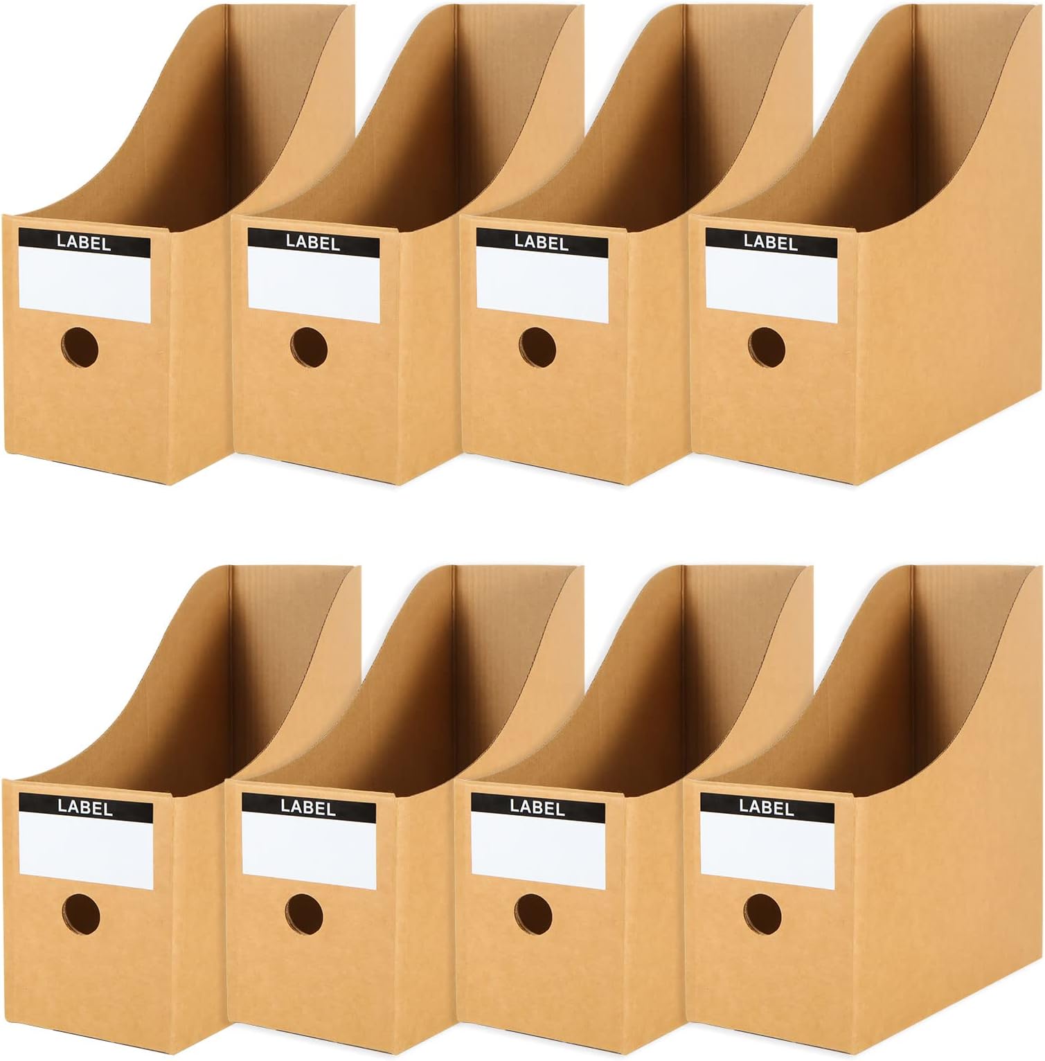 JMIATRY 15 Pcs Magazine File Holder with Labels, 13.7x12.9 Inch Large ...