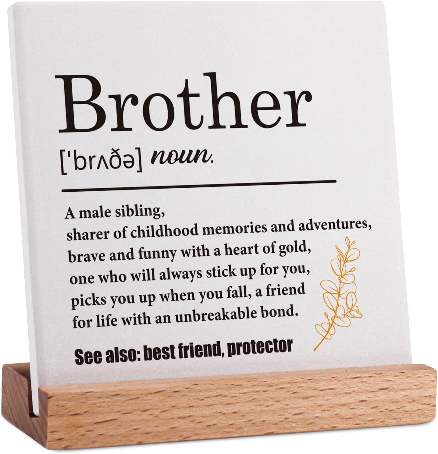 Amazon.com: Movdyka Gifts for Brother Crystal Sign to My Brother ...