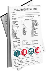 Amazon.com : DVIR Inspection Book - Detailed Driver’s Vehicle ...